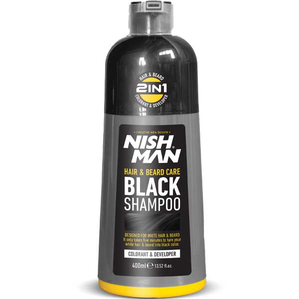 Nishman Hair and Beard Black Shampoo — Kappersleverancier