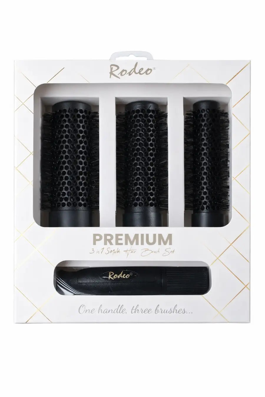 Rodeo Premium 3 in 1 Hair Brush Set — Kappersleverancier